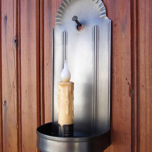 The Virginia Sconce - Antique Tin Finish - Tin Sconce - Lighting ...