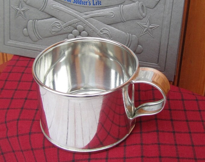 18th Century Tin Tankard Natural Tin Finish Tin Cup Reenactor Colonial ...