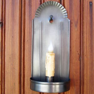 The Virginia Sconce - Antique Tin Finish - Tin Sconce - Lighting ...