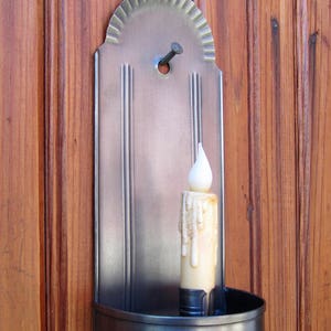 The Virginia Sconce - Antique Tin Finish - Tin Sconce - Lighting ...