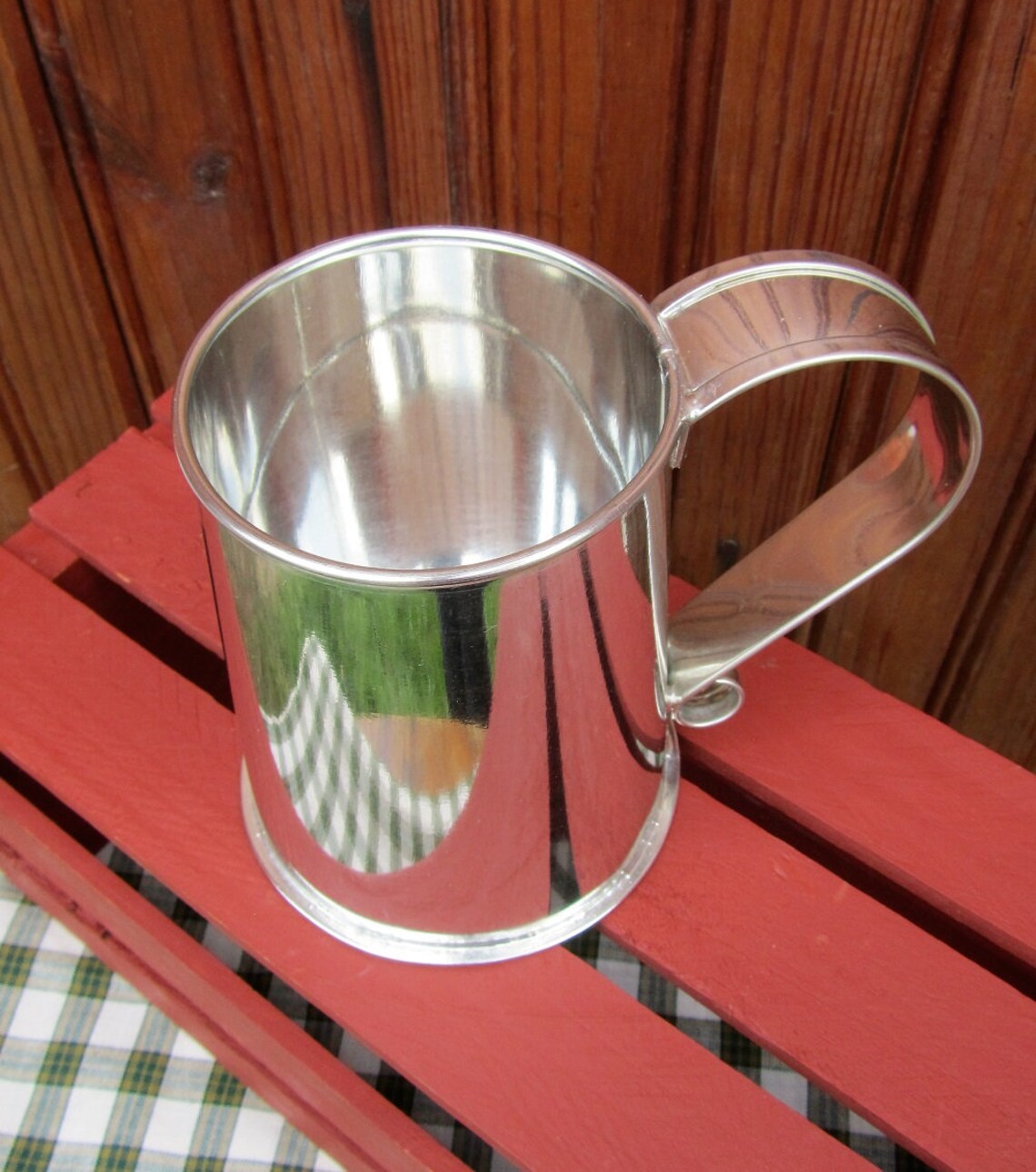 18th Century Tin Tankard Natural Tin Finish Tin Cup - Etsy