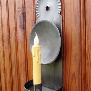 The Sturbridge Sconce - Antique Tin Finish - Tin Sconce - Lighting ...