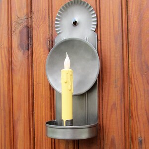 The Sturbridge Sconce - Antique Tin Finish - Tin Sconce - Lighting ...