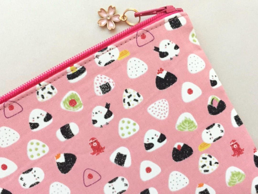 Onigiri & Shimaenaga Zipper Pouch / Coin Purse or Pencil Case - the ...