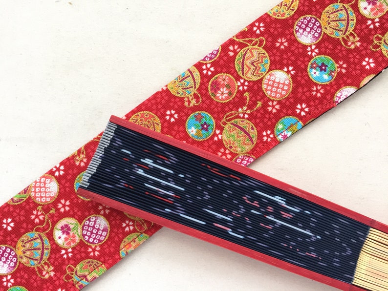 Folding Fan and Case Set - Cats and Temari Balls - Etsy