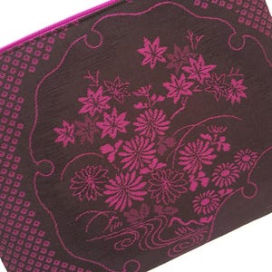 Kimono Zipper Pouch 6”x9” - Made From a Vintage Omeshi Kimono ...