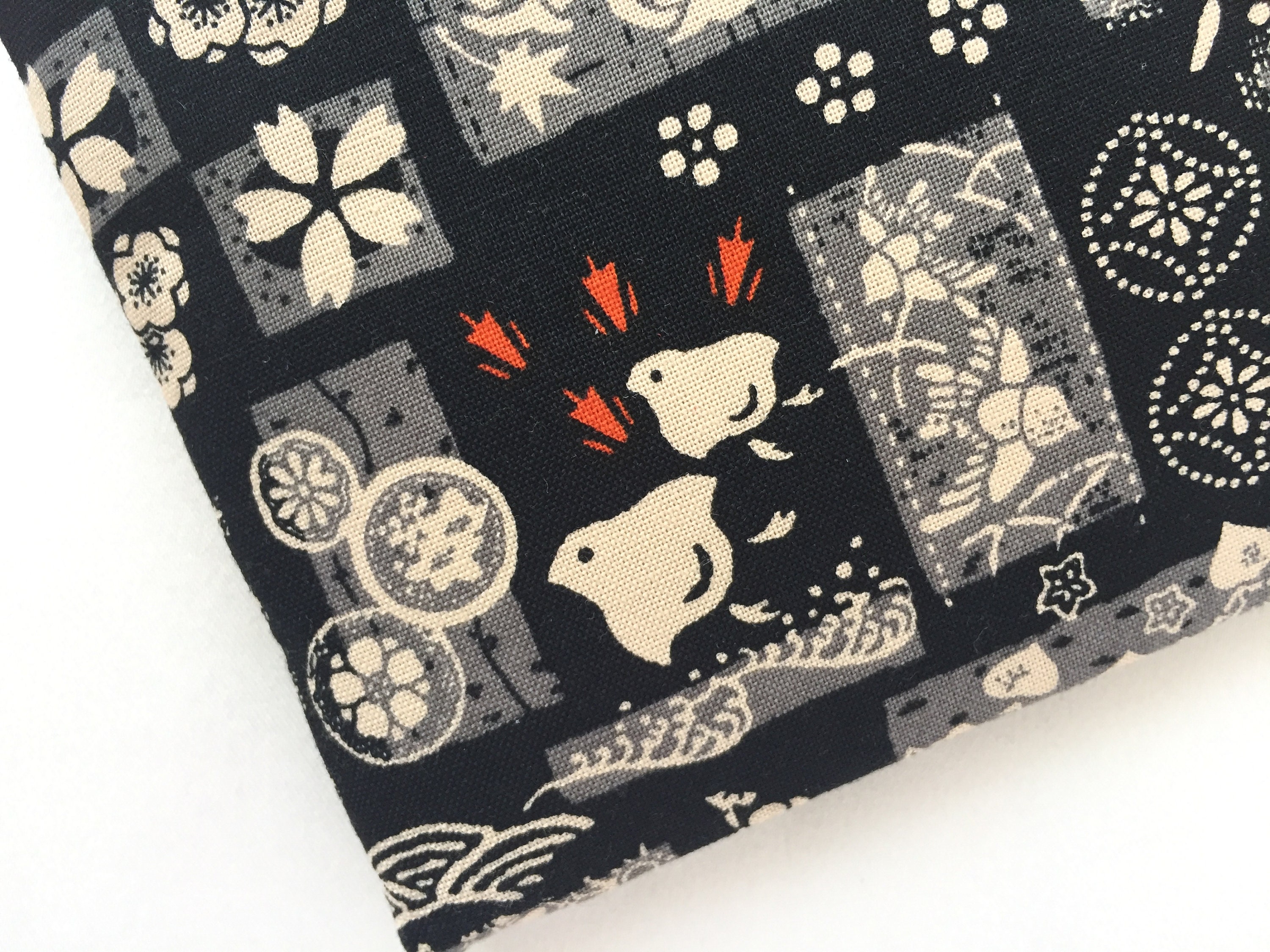 Wagara Zipper Pouch - Traditional Japanese Pattern - Bunny, Owl ...