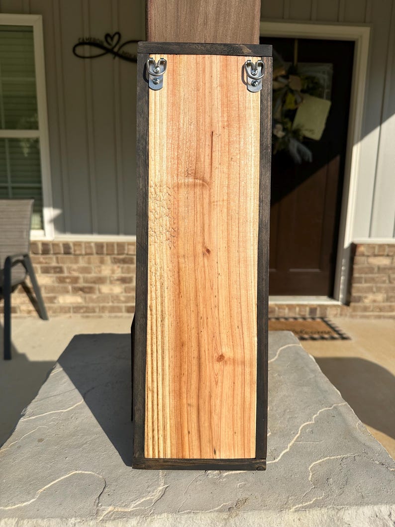 Cedar House Number Sign: Personalized Modern Address Plaque - Etsy