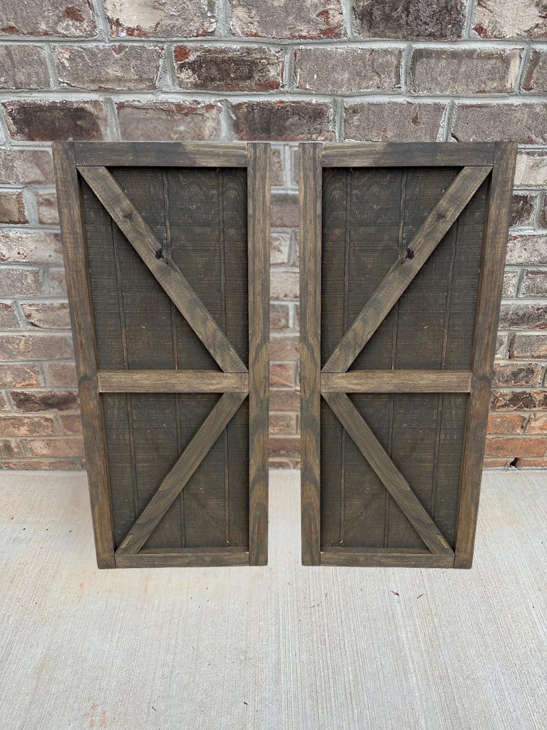 Custom Exterior Shutters - Board and Batten Shutters - Rustic Shutters ...