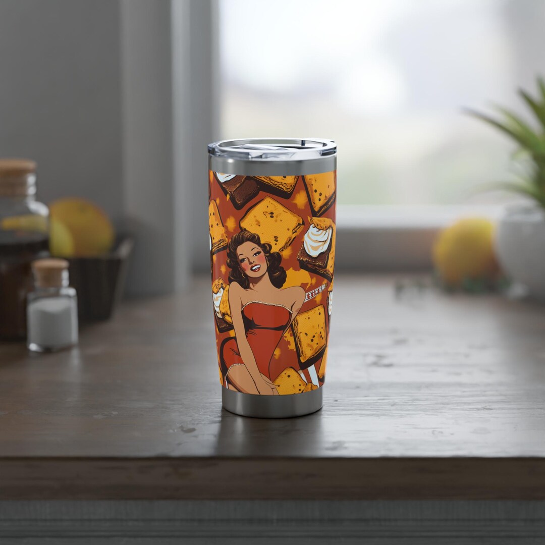 S'mores and Pinup Girl Tumbler Pinup Girl and S'mores Design, Retro ...