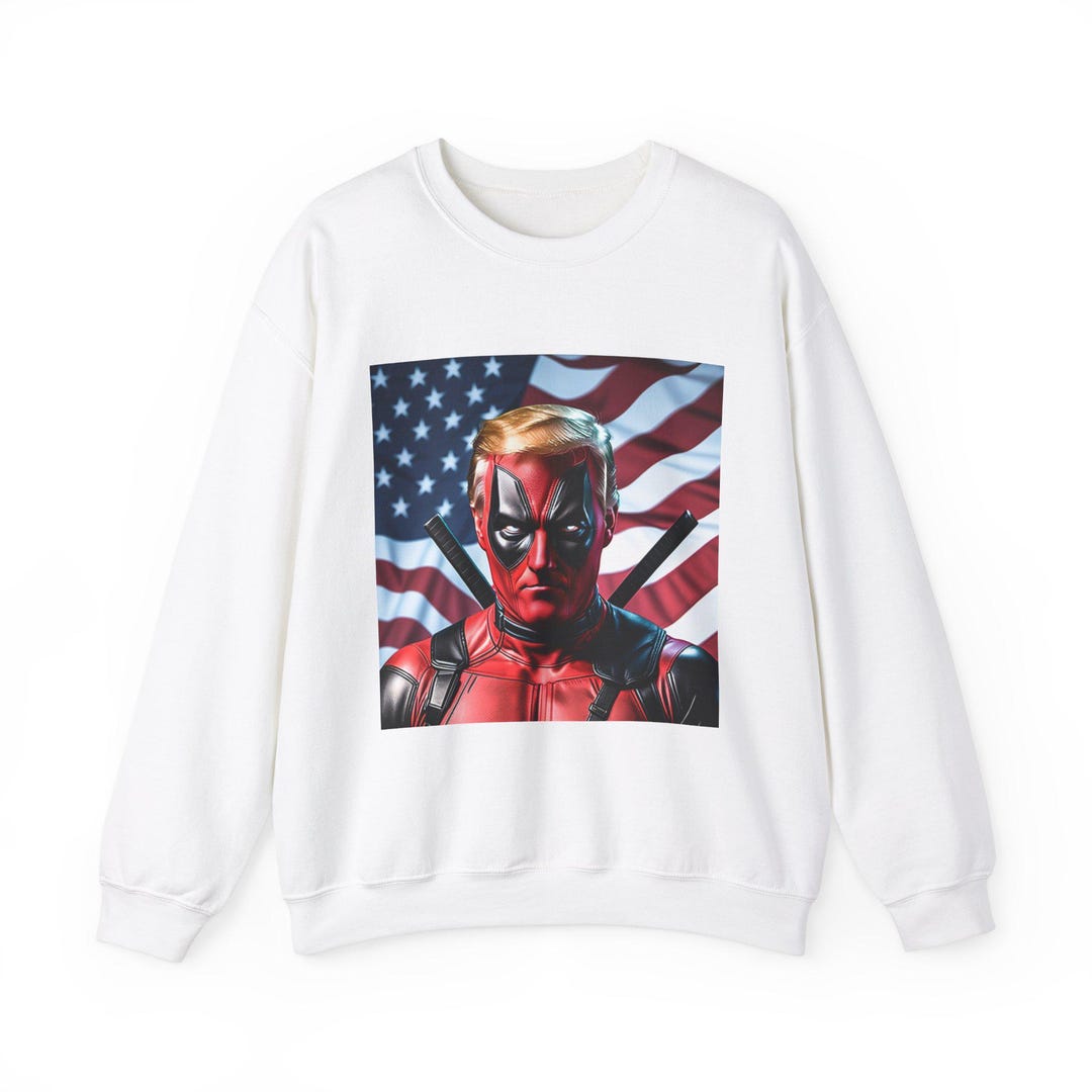 Donald Trump Deadpool Front of USA Flag MAGA Make America Great Again ...