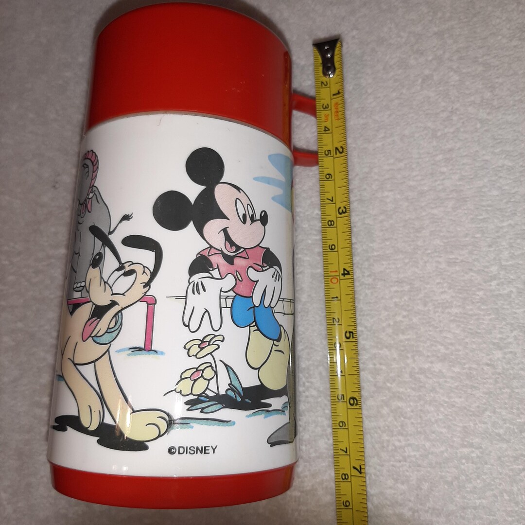 Vintage Aladdin Brand Disney Mickey Mouse Thermos With Lid. - Etsy