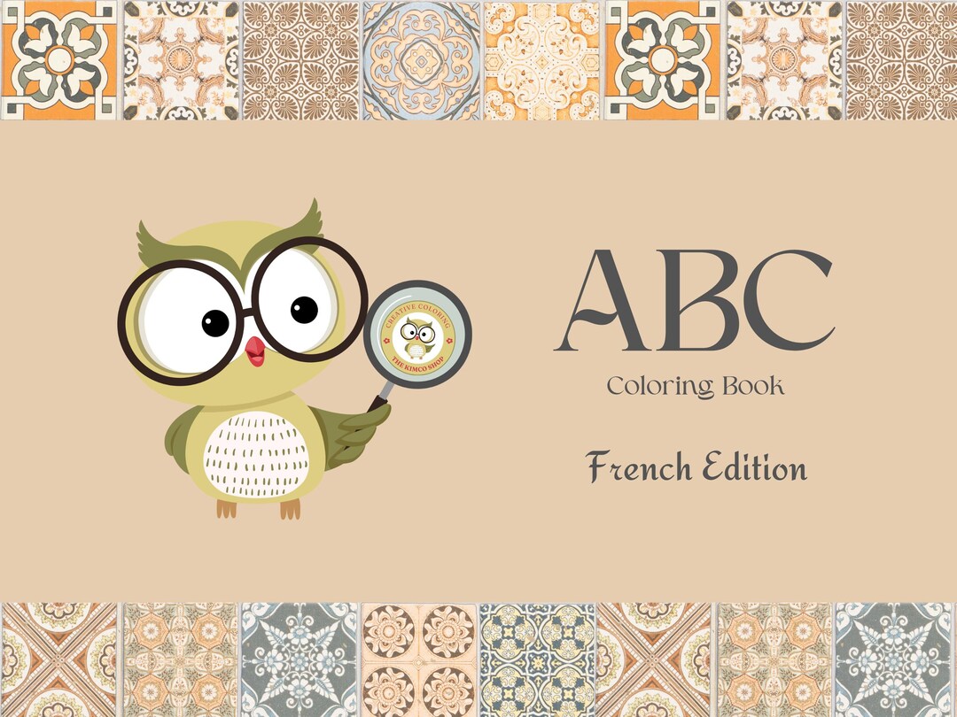 ABC Coloring Book - French Edition for Bilingual Kids (ages 2-6 ...