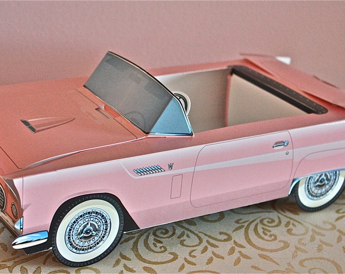 Pink Vintage Car Box-pink Car Box-pink Car Snack Box-pink Car Meal Box-party Favor Boxes-car ...