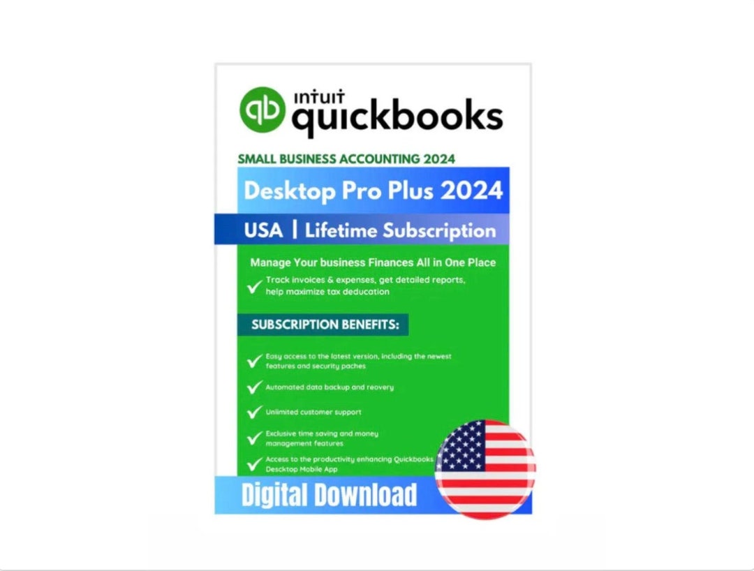 Quickbooks Desktop Pro Plus 2024 Official License Key for Windows ...