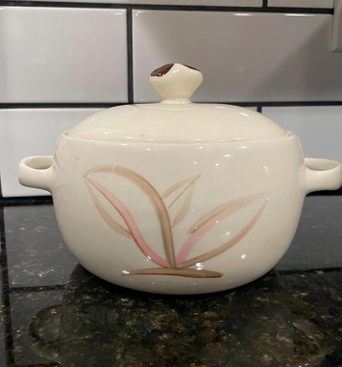 Vintage MCM Winfield Wear China Dragon Flower Casserole Serving Dish ...