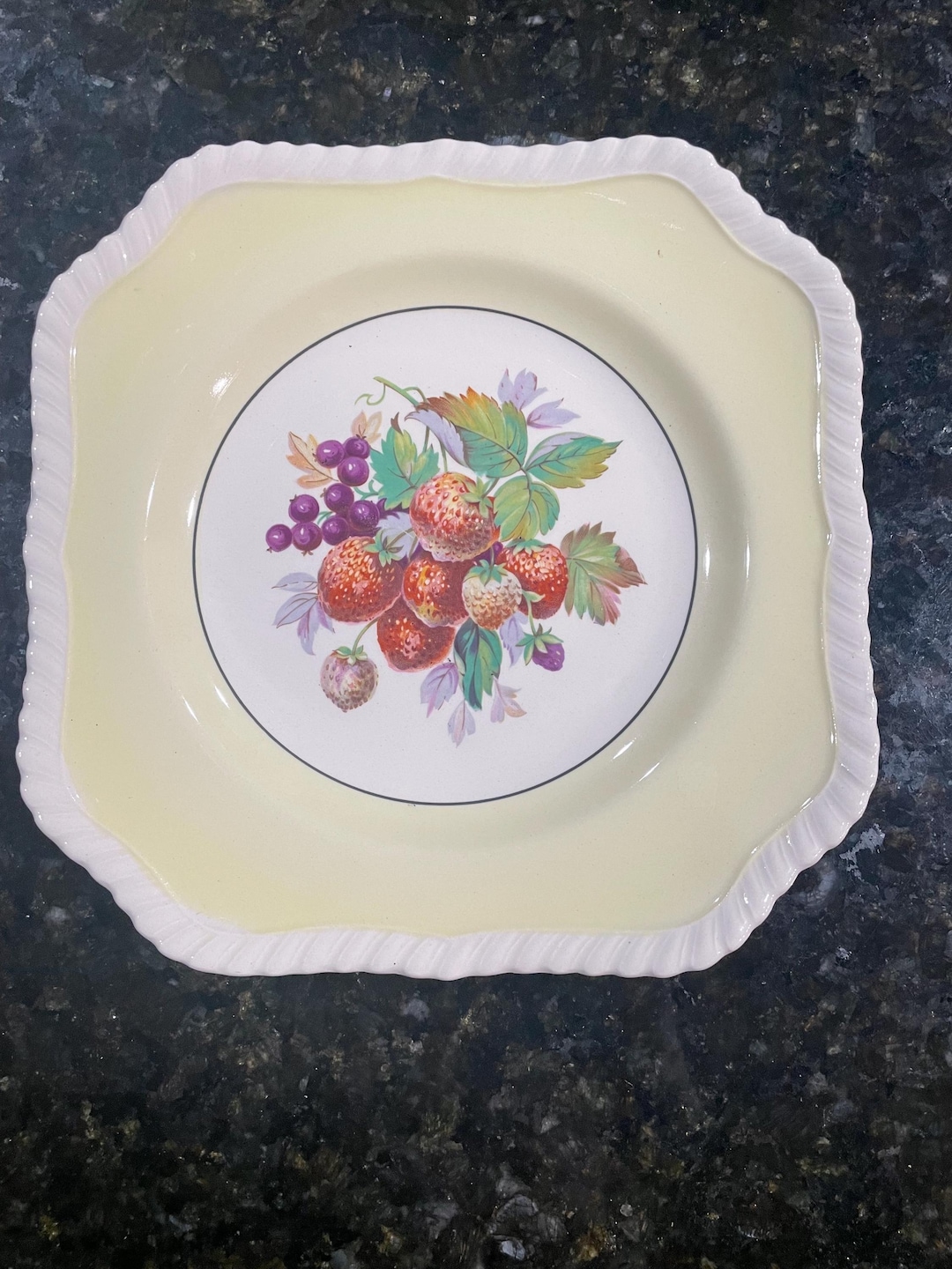 Vintage Johnson Brothers Old English Square Salad/fruit Plate - Etsy
