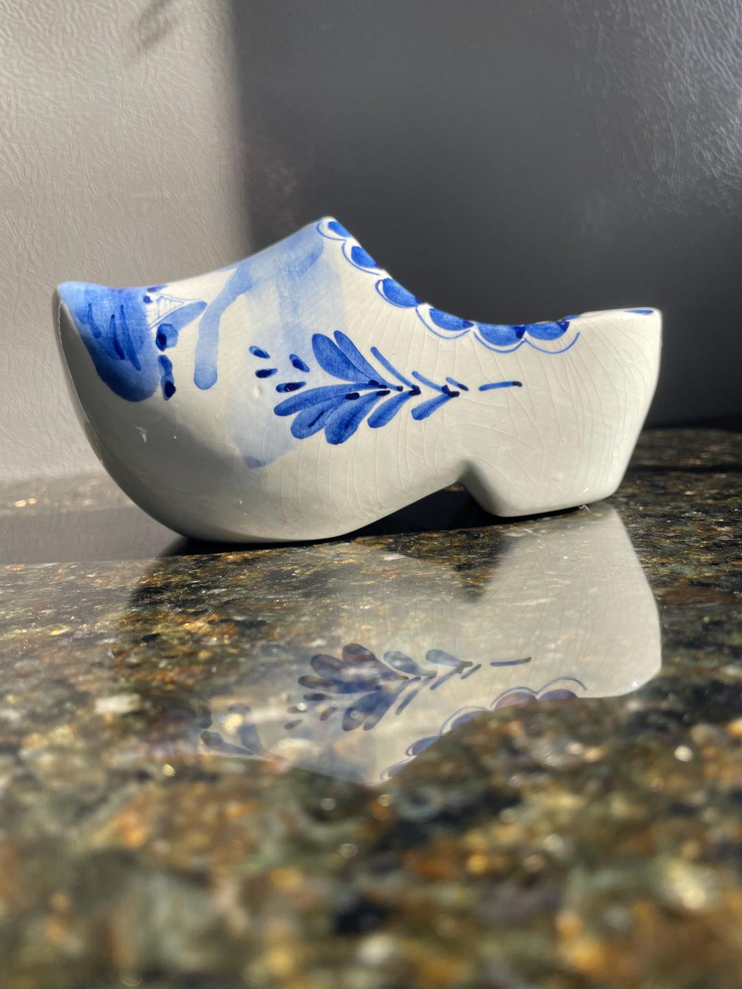 Vintage Delft, Ceramic Dutch Clog, Windmill Scene Ashtray/ Planter. - Etsy