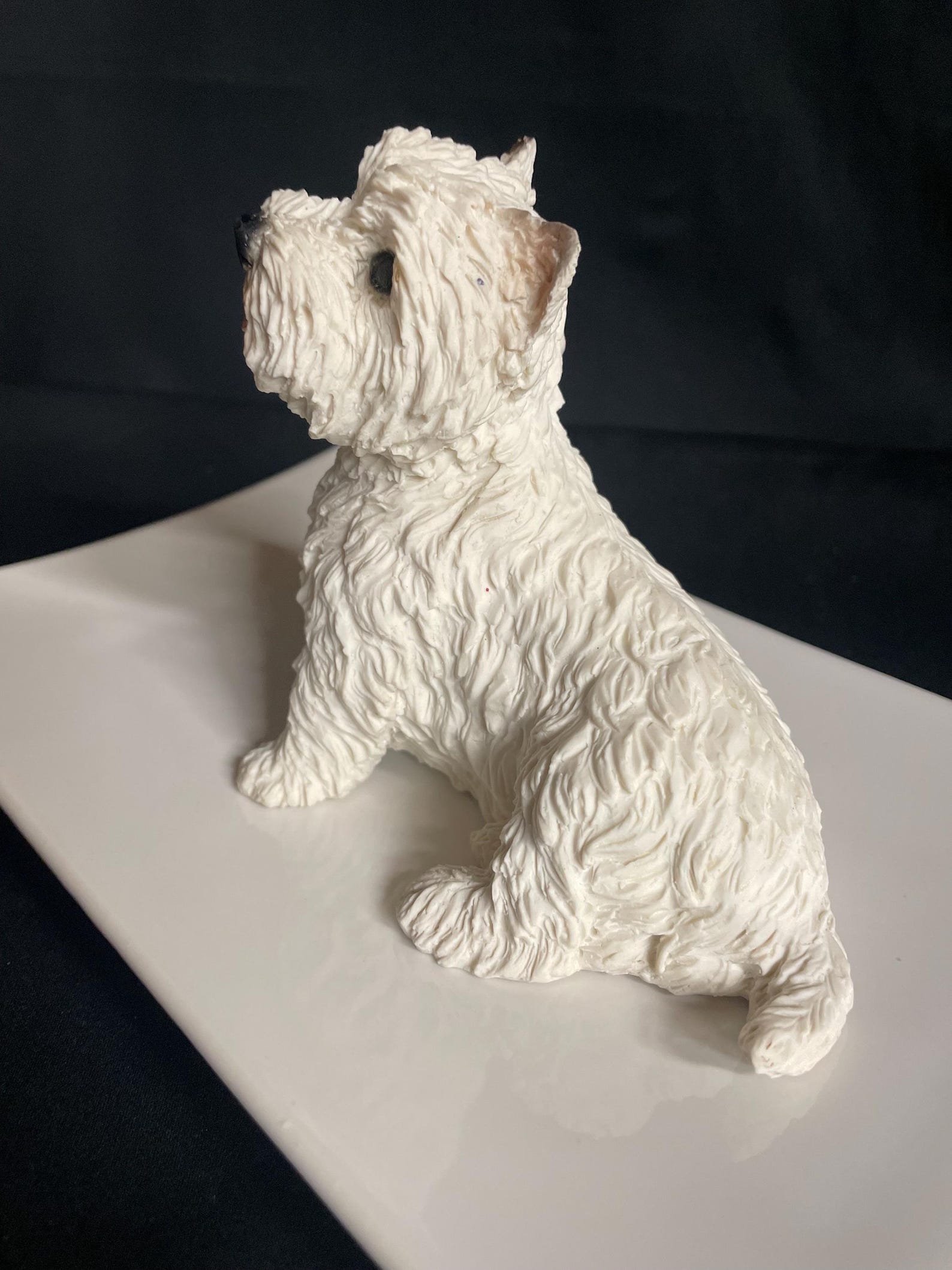 VTG Castagna White West Highland Terrier Sitting Dog Figurine. Italy ...