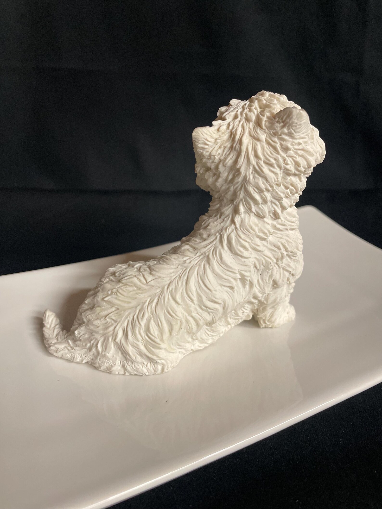 VTG Castagna White West Highland Terrier Sitting Dog Figurine. Italy ...