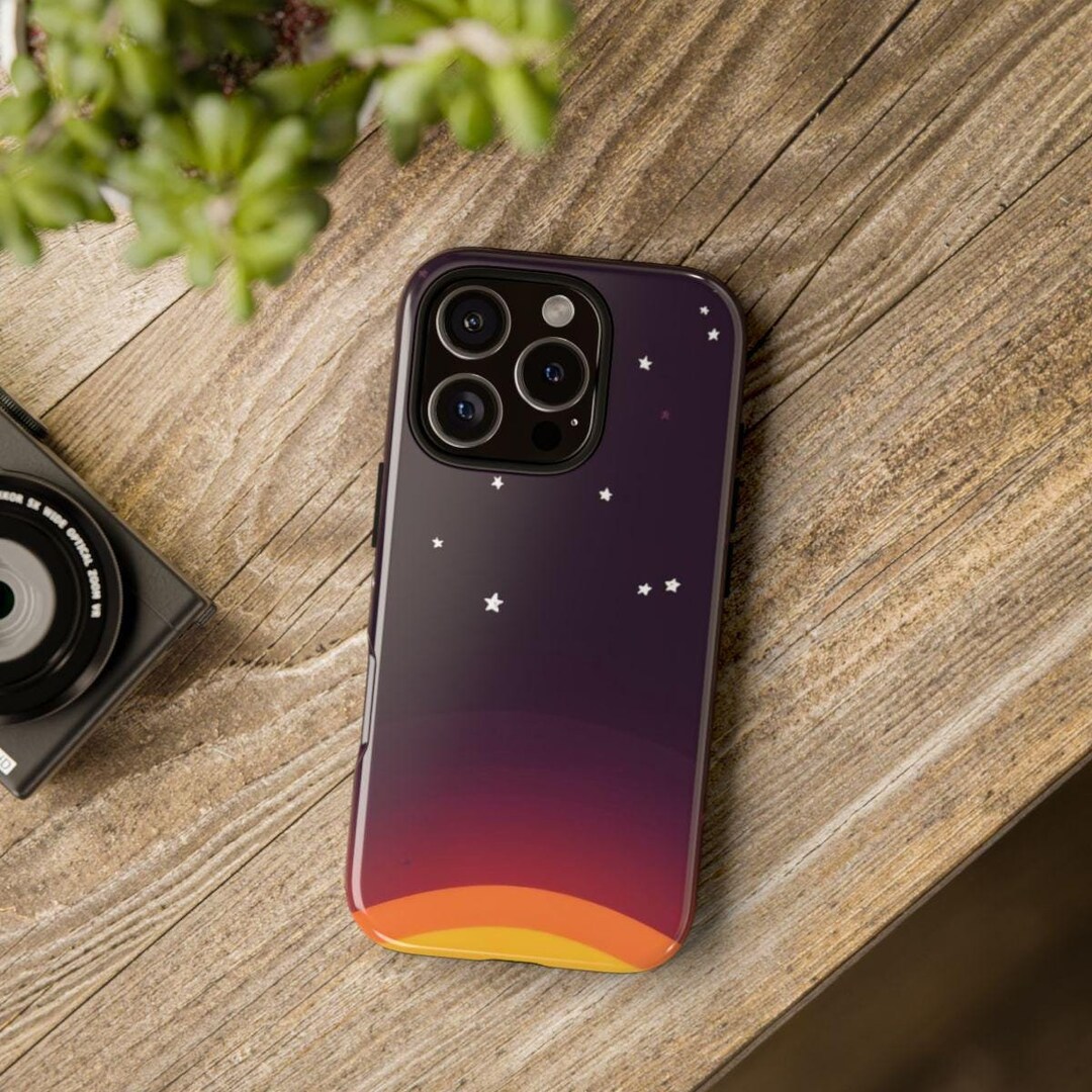 Phone Cases - Dark Moody Sunset Design - Etsy