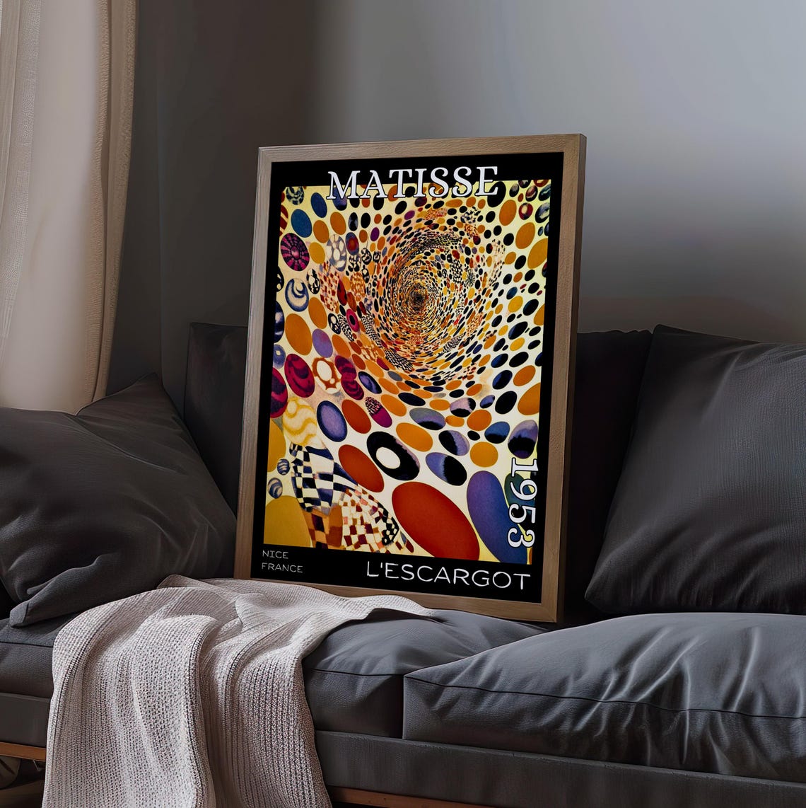 L'escargot 1953 – Henri Matisse Print / Poster – Modern Abstract Spiral ...
