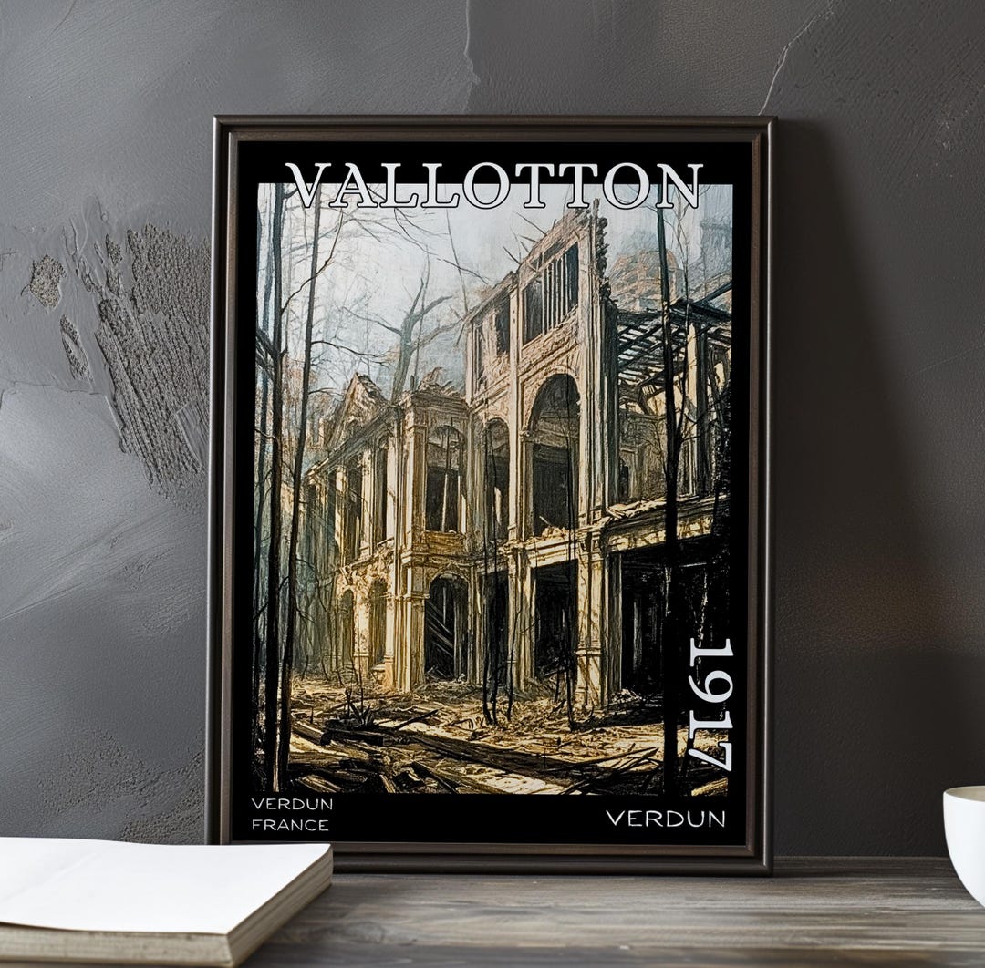 Verdun 1917 – Félix Vallotton Print / Poster – WWI Battlefield Art ...