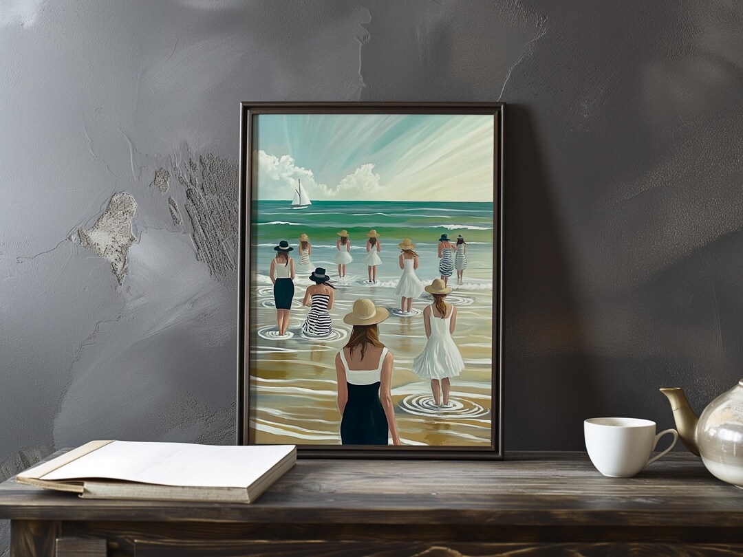Eugene Boudin Inspired Impressionist Art Poster - Vintage Seaside ...