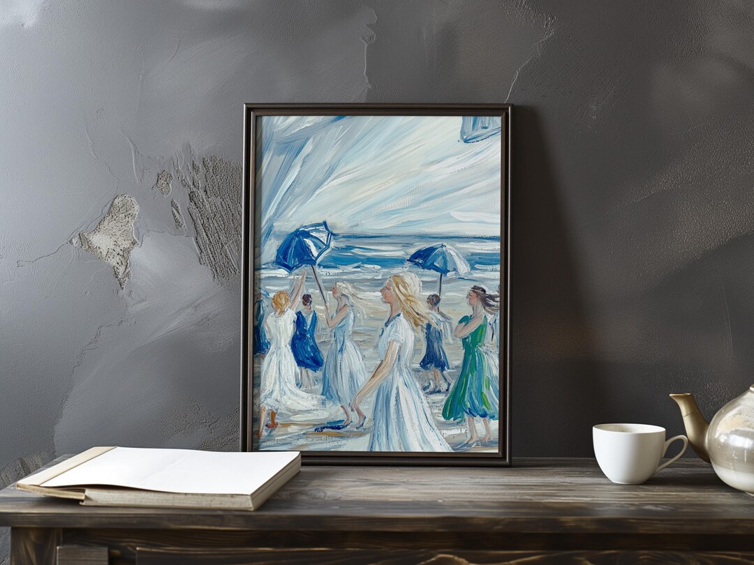 Eugene Boudin Inspired Impressionist Art Poster - Vintage Seaside ...
