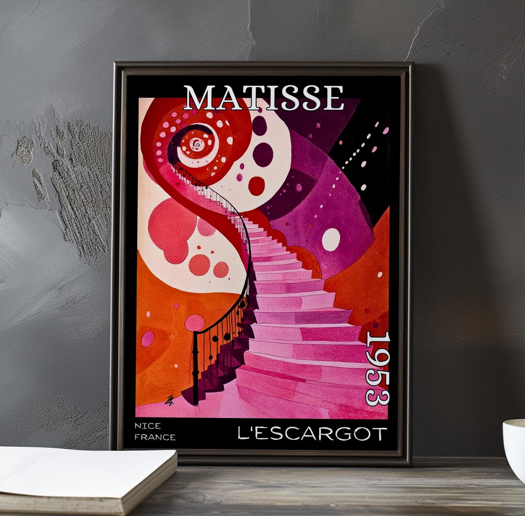 L'escargot 1953 – Henri Matisse Print / Poster – Modern Abstract Spiral ...