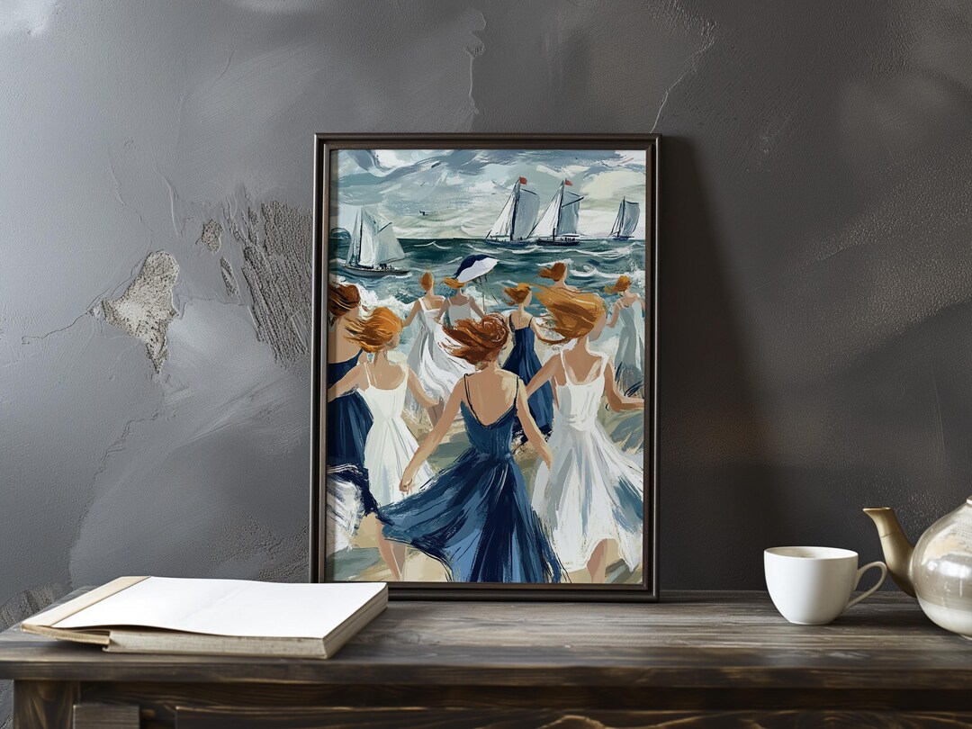 Eugene Boudin Inspired Impressionist Art Poster Vintage Seaside Poster ...