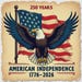USA 250th Anniversary PNG Bundle | America Independence 1776-2026 |4th ...
