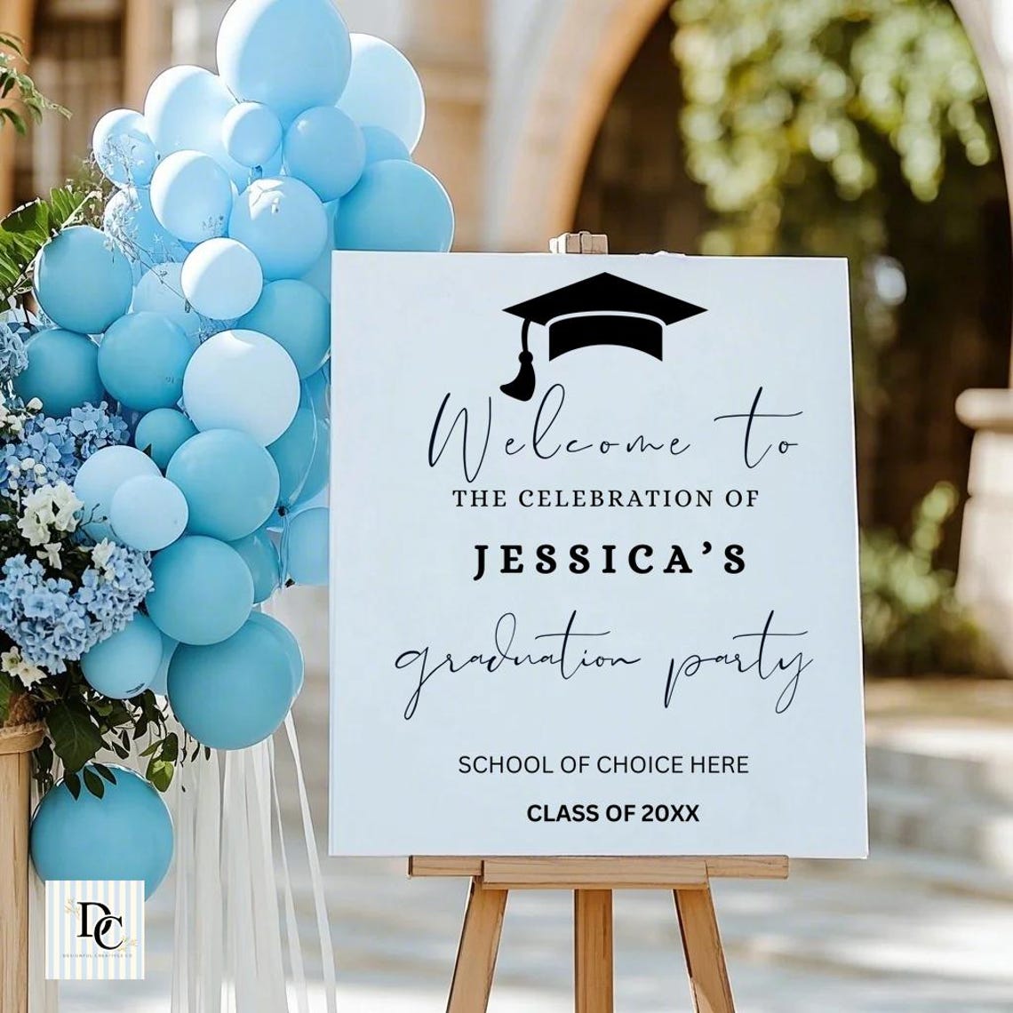 Graduation Party Welcome Sign Template, Graduation Welcome Poster ...