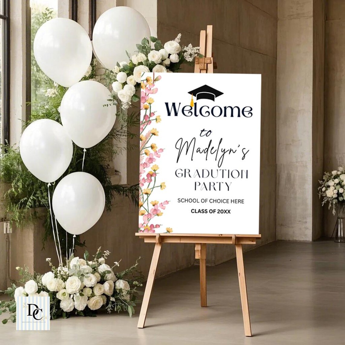 Graduation Party Sign | Welcome Sign Template | Printable Graduate ...