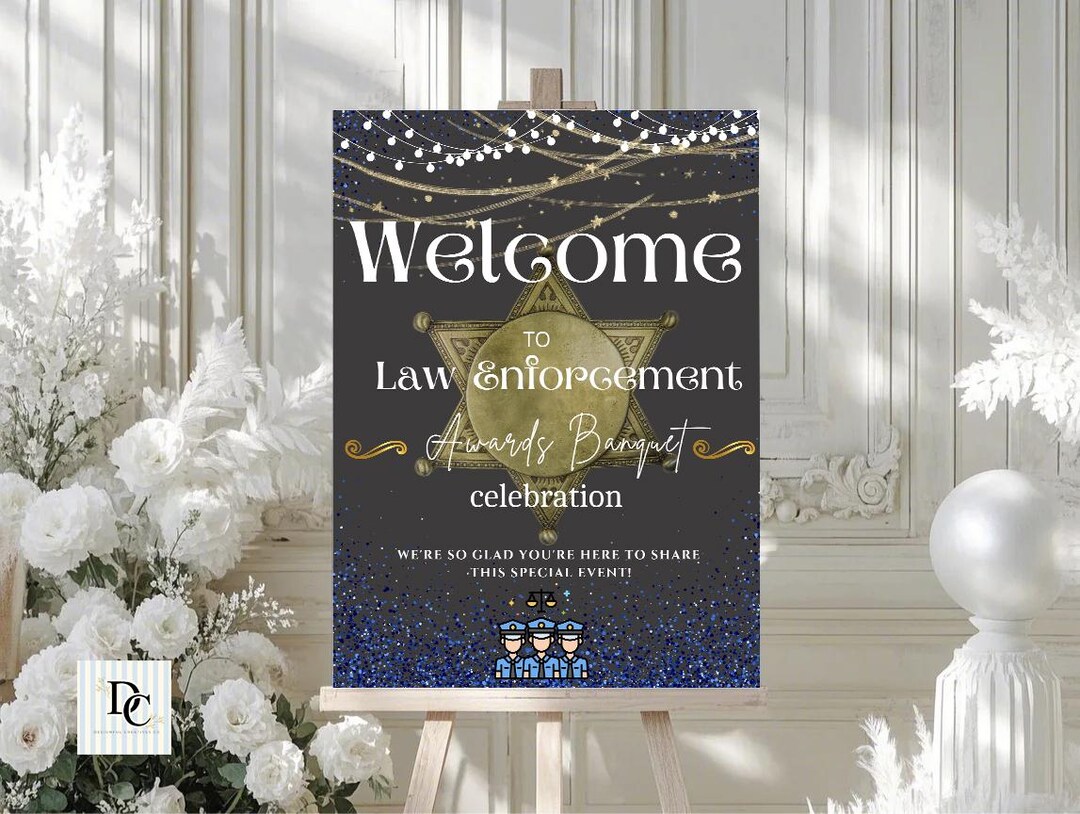 Custom Welcome Poster for Award Banquet | Company Awards Ceremony Sign ...