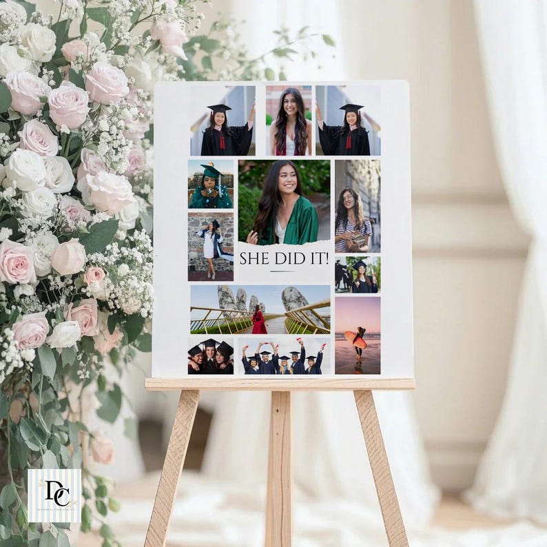 Personalized Graduation Welcome Poster Template, Graduate Welcome Sign ...