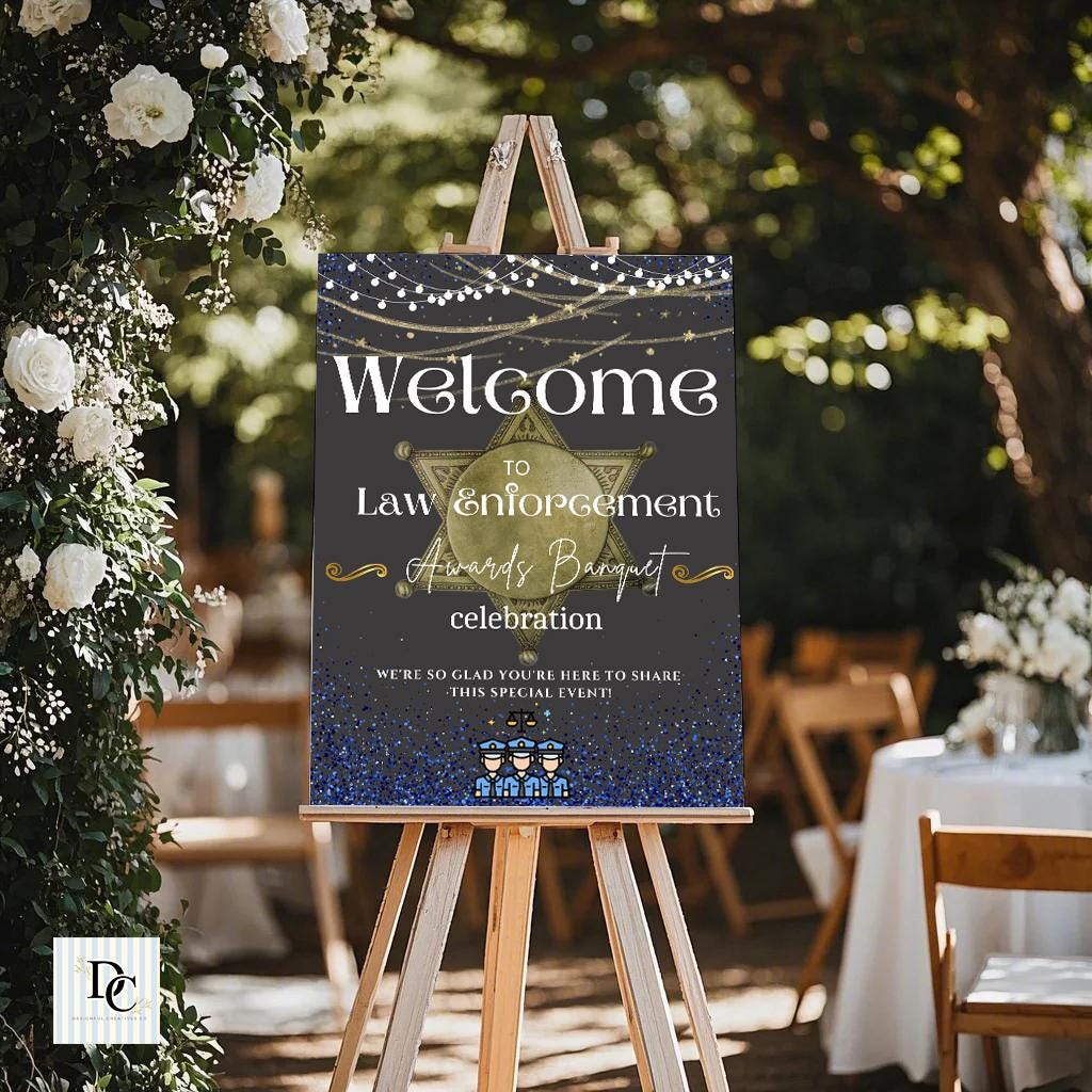 Custom Welcome Poster for Award Banquet | Company Awards Ceremony Sign ...