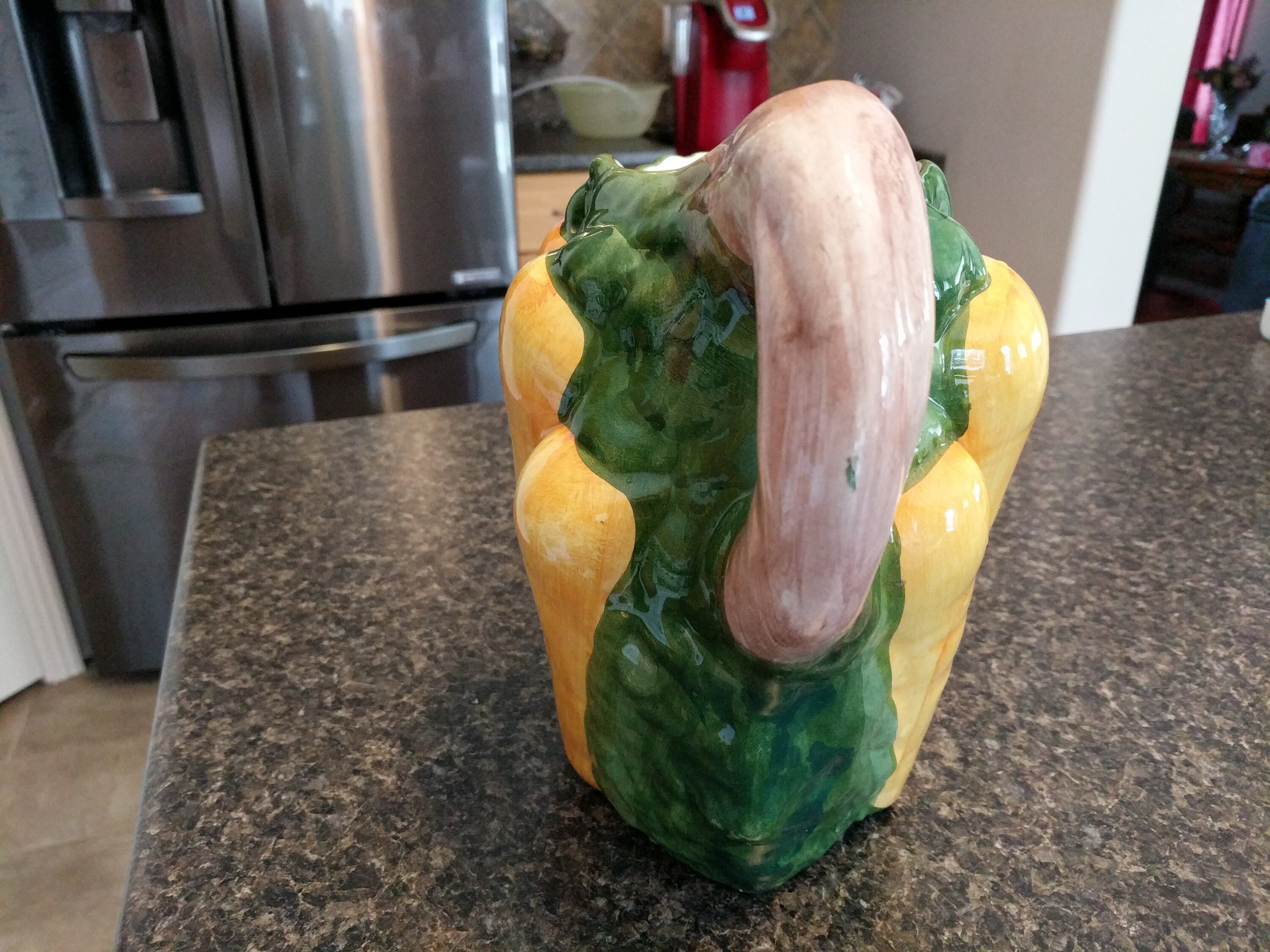 Large Ceramic Pitcher Carrot Decorative Retro Collectible Serving ...