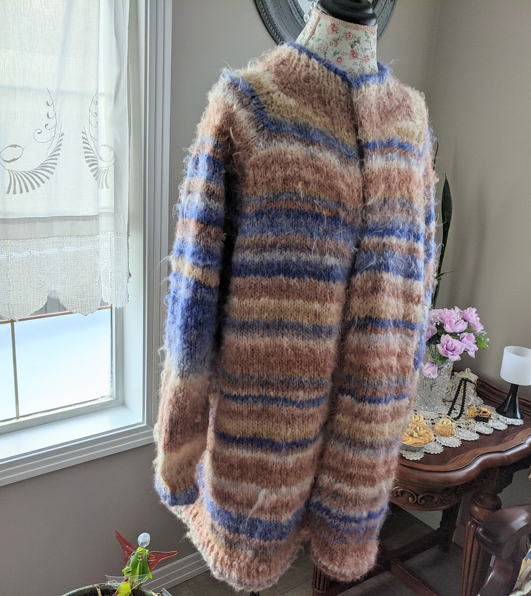 So Soft and Fluffy Handmade Knit the Fluffiest Cardigan Ever! One Size ...