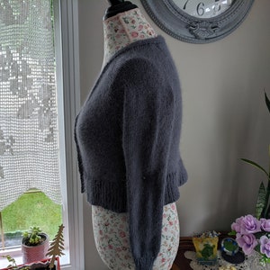 Ready to Ship! Charcoal Angora Bolero Handmade Angora Rabbit Wedding ...