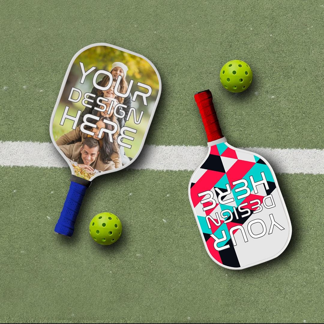 Custom Pickleball Paddle - Customized Monogram Photo Collage, Family ...