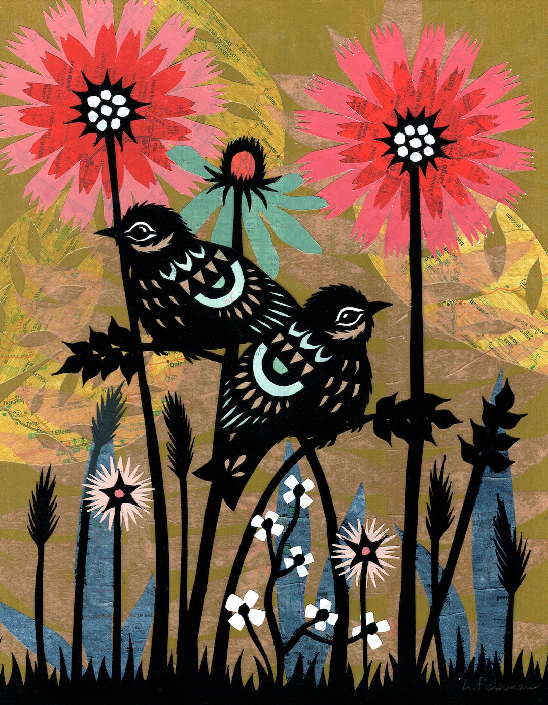 Immutable Joy - 8 X 10 Inch Cut Paper Art Printed Reproduction - Etsy
