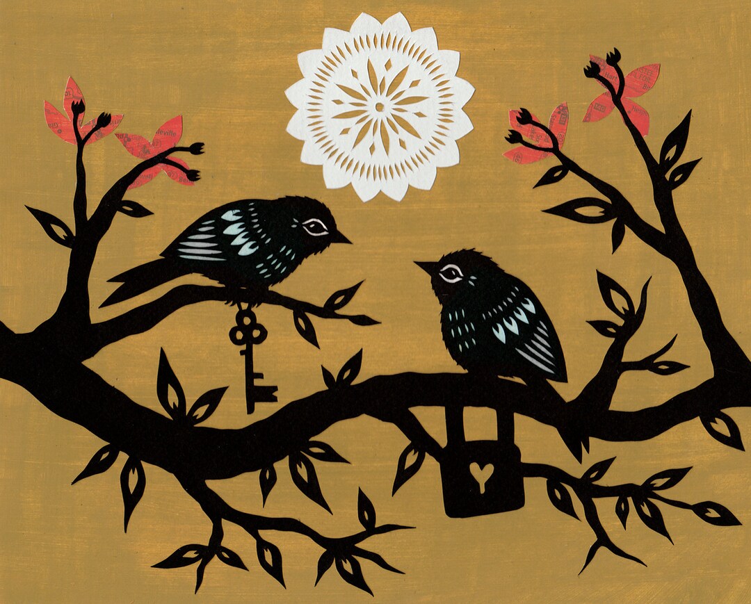 A Perfect Fit 8 X 10 Inch Cut Paper Art Print - Etsy