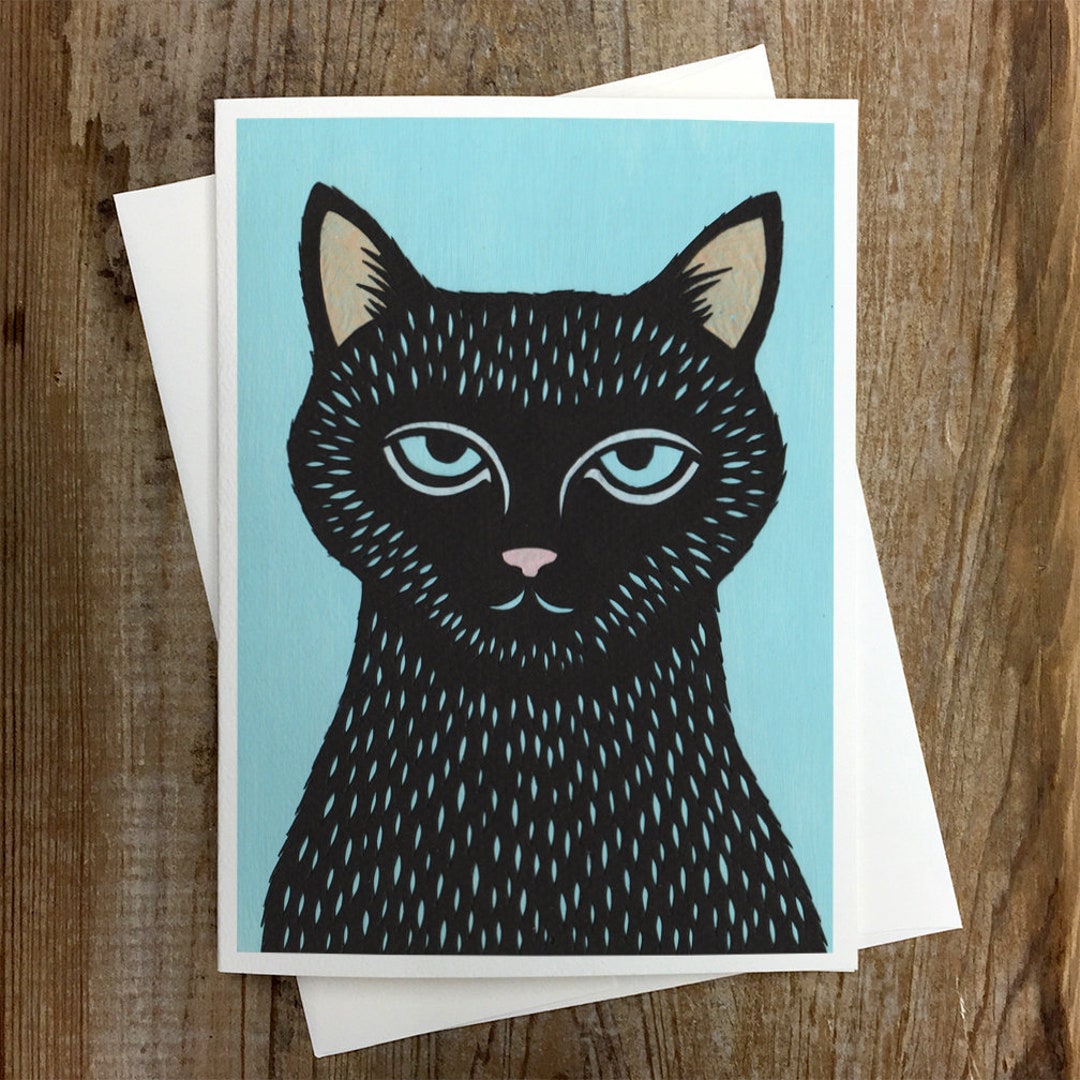 Catitude - Greeting Card - Etsy