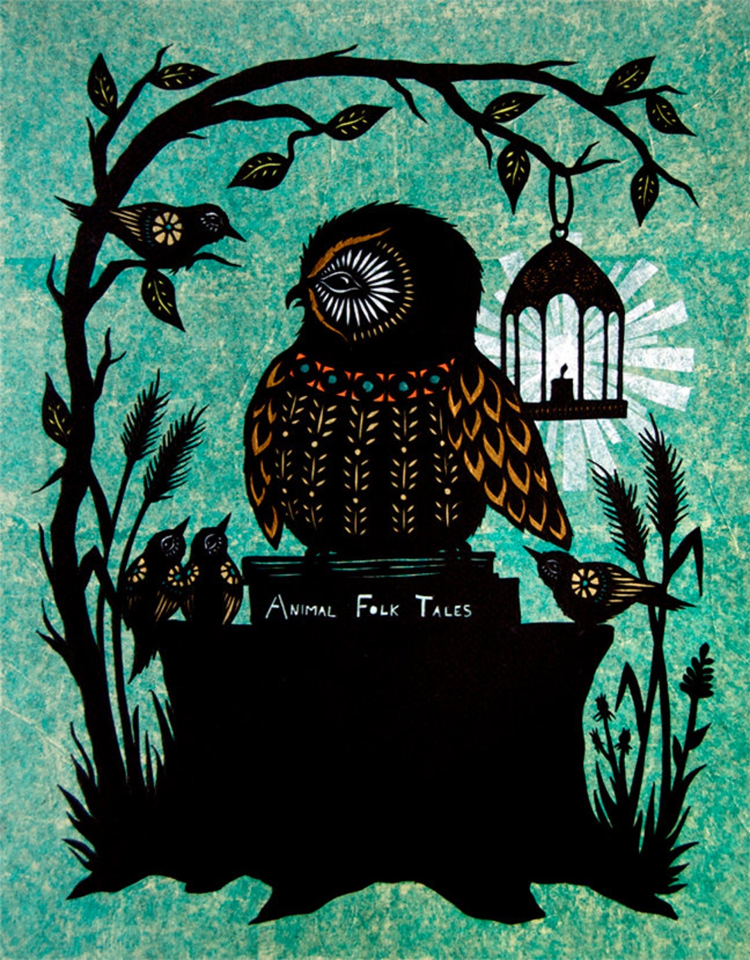 The Storyteller - 11 X 14 Inch Cut Paper Art Print - Etsy