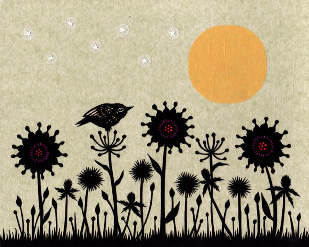 Twilight 8 X 10 Inch Cut Paper Art Print - Etsy