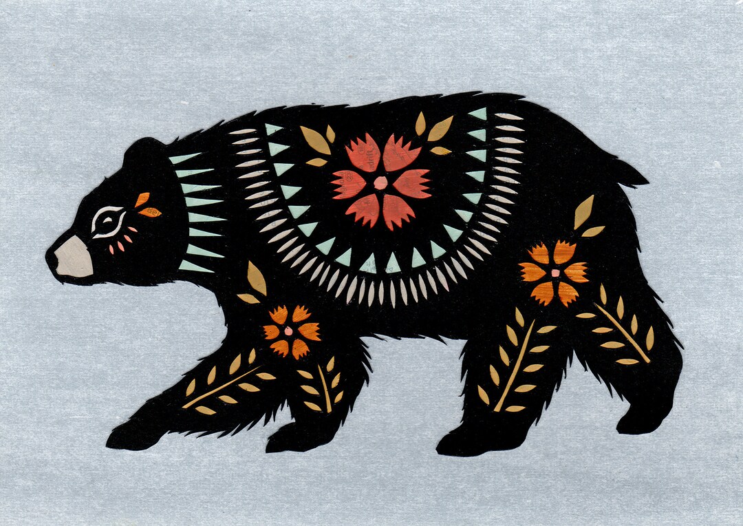 Night Wanderer - 5 X 7 Inch Cut Paper Art Print - Etsy