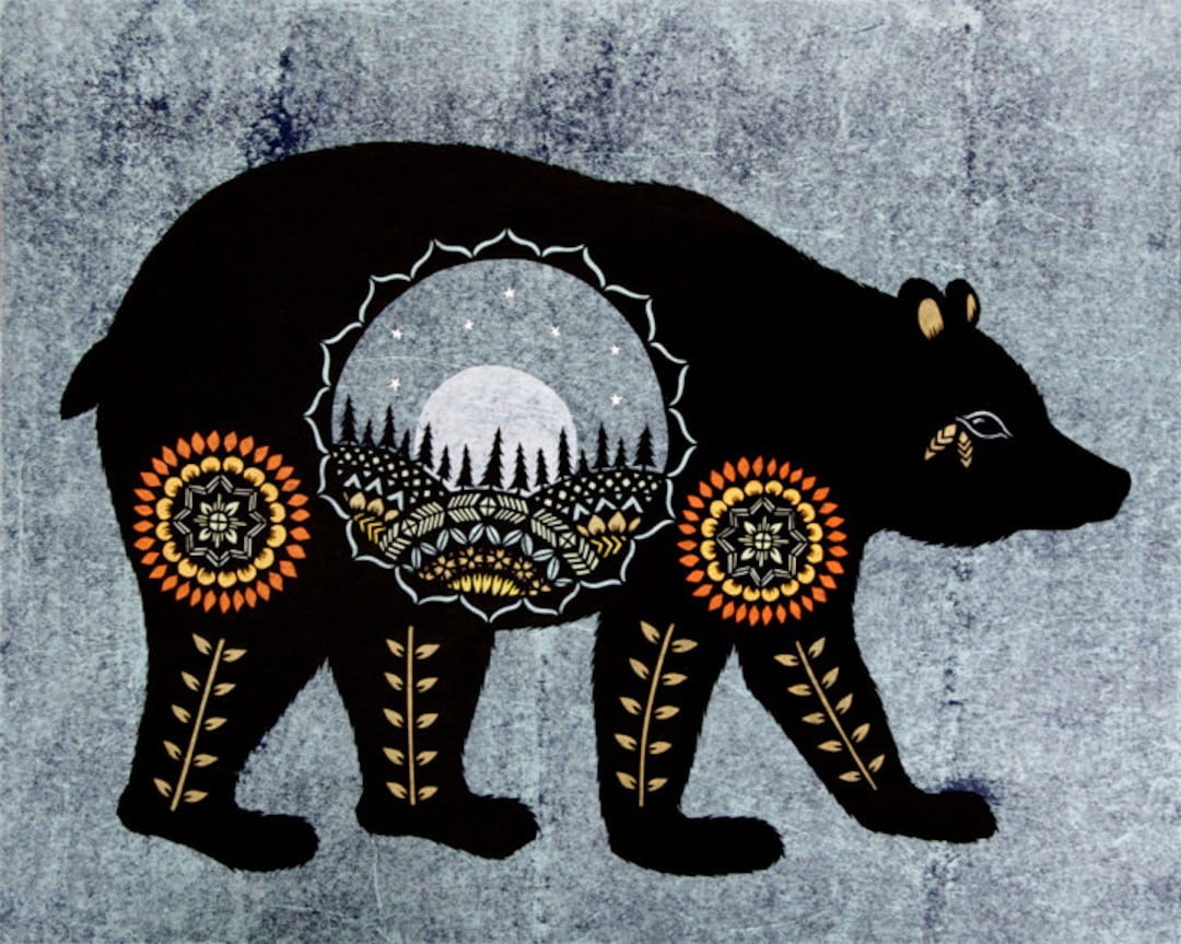 Ursa Major - Cut Paper Art Print - Etsy