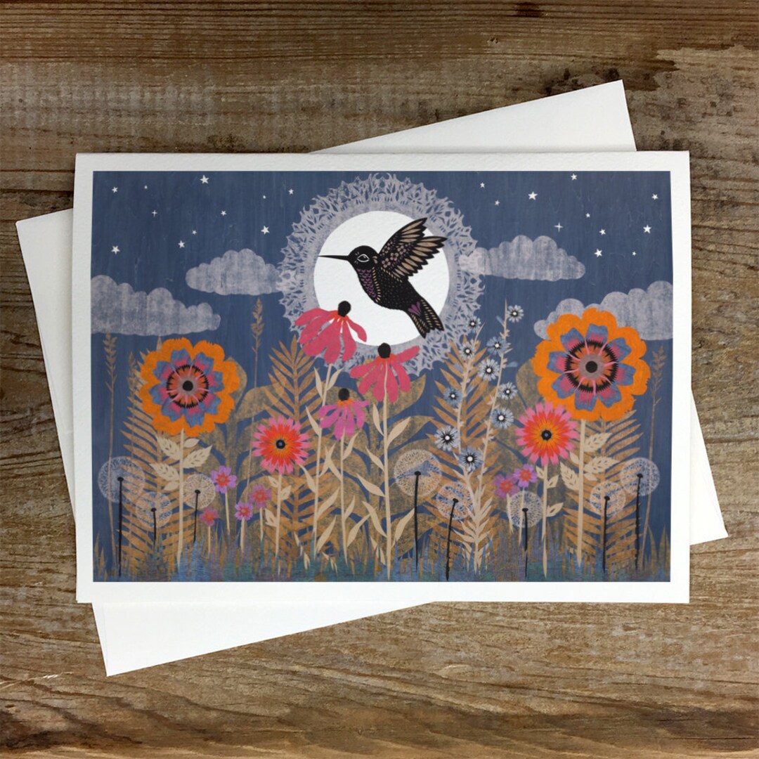 A Night Alight With Stars - Greeting Card - Etsy