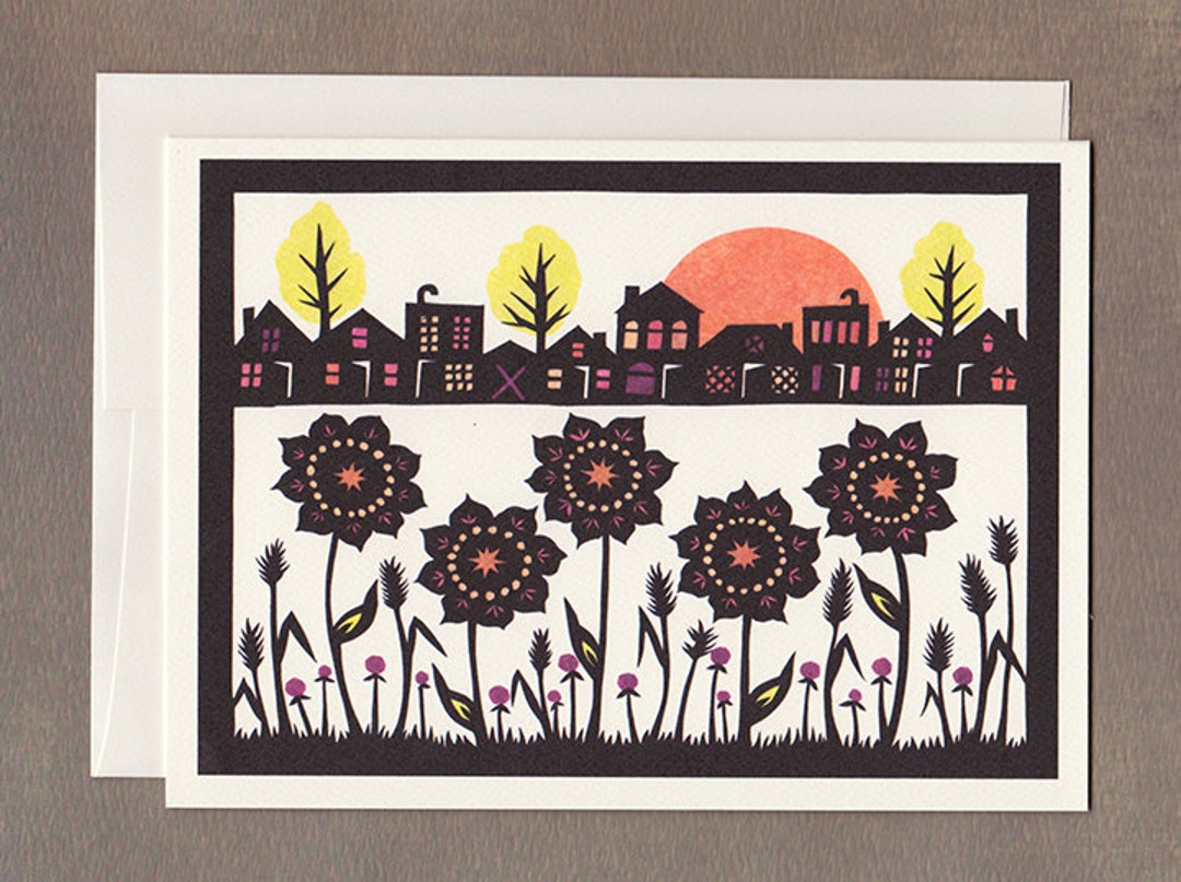 Community Garden - Greeting Card - Etsy